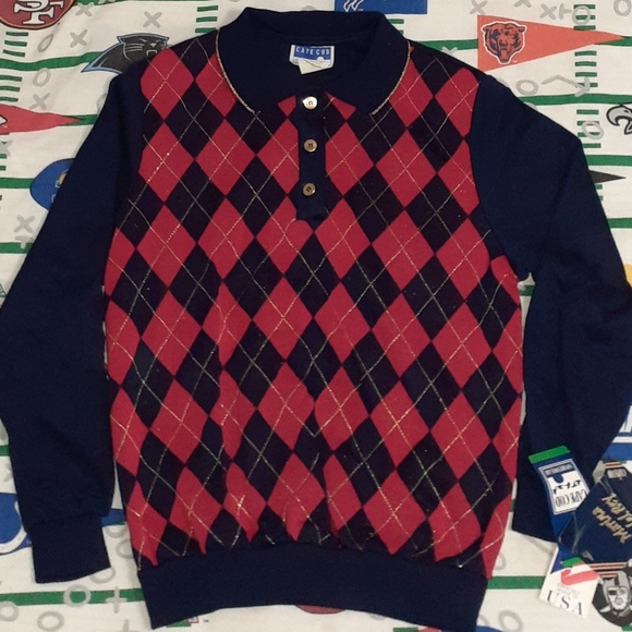 Vintage | Sweaters | New 8s Cape Cod Sportswear Polo Sweater Golf ...